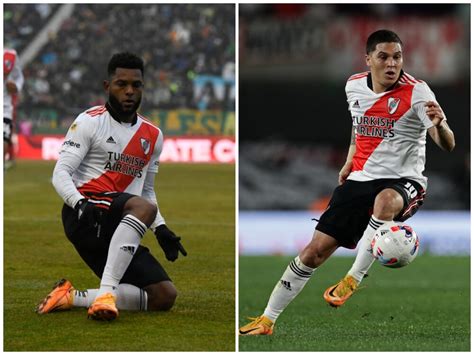 Miguel Borja Y Juan Fernando Quintero Titulares En River Plate Vs