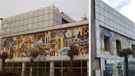 როცა თბილისის ერთ ერთ გამორჩეულ მოზაიკაზე ფანჯრებს ჭრიან Netgazeti • თბილისი • თბილისის მერია