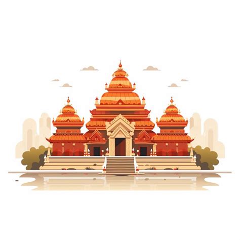 Premium Vector Vector Temple Illustration Religion Culture