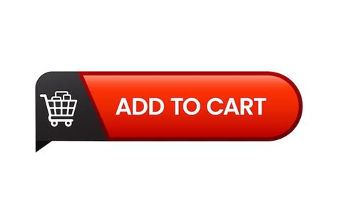 Premium Vector Vector Add To Cart Red Button And White Background