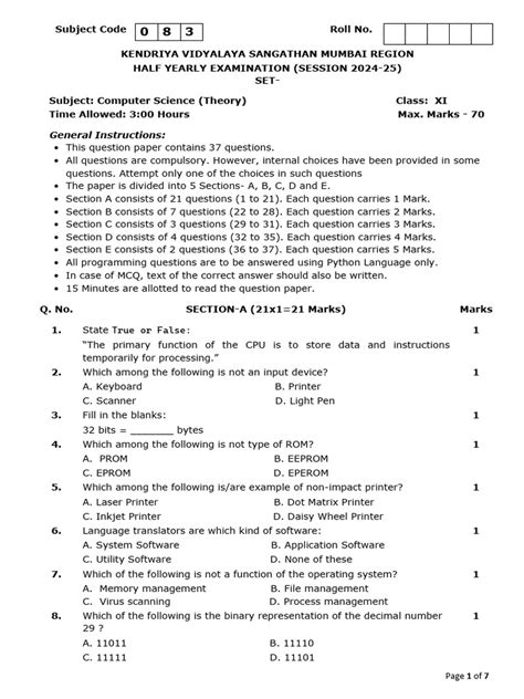 Qp Hy Xi Cs 2024 25 1 Pdf Logic Gate String Computer Science