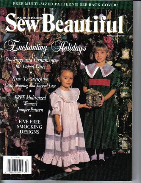 Sew Beautiful Magazine Martha Pullen W Free Pattern Embroidery Classic