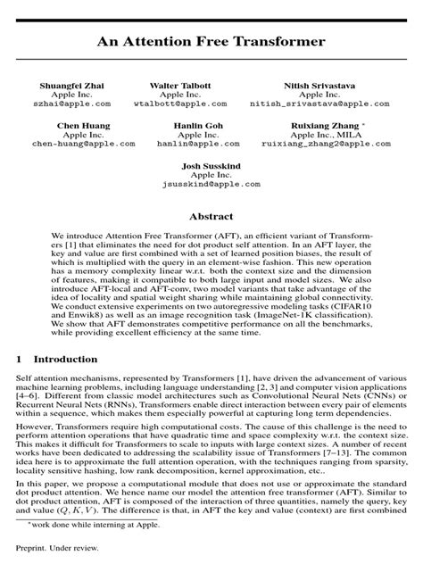an attention free transformer cropped pdf artificial neural