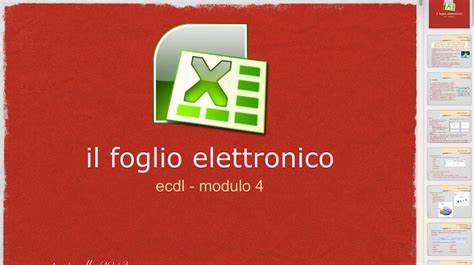 Spreadsheet Excel Ecdl Mod 4 Tonio Rollo