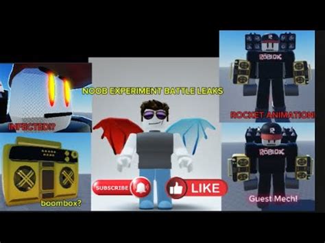 Noob Experiment Battle LEAKS Roblox YouTube
