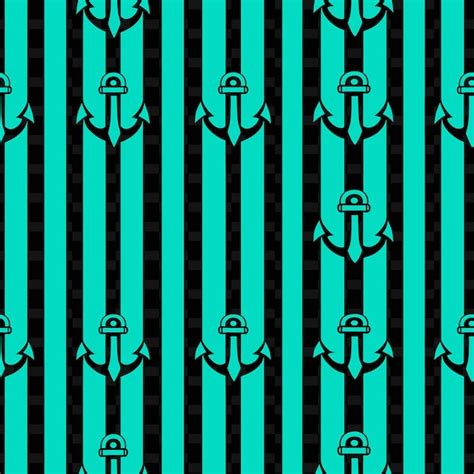Stripes Linear Pattern With Anchor Icon And Parallel Layout Nature