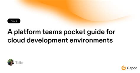 Gitpod On Linkedin A Platform Teams Pocket Guide To Cloud Development