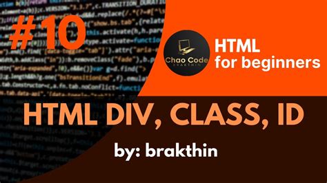 10 ការប្រើប្រាស់ Div Class Id នៅក្នុង Html ភាសារសម្រាប់សរសេរ