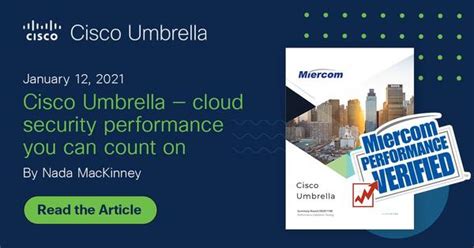 Cisco Umbrella Cloud Security Performance You Can Count On