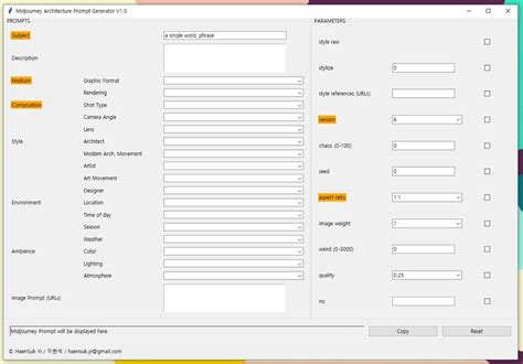 Architecture Prompt Generator R Midjourney