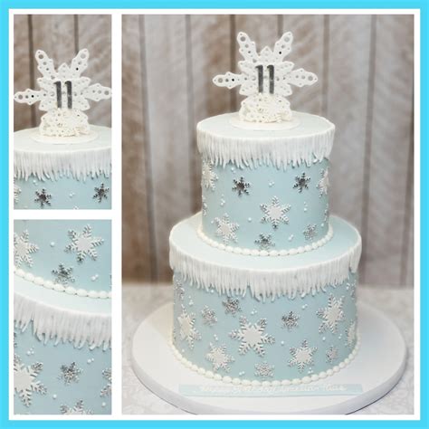 Winter Wonderland Birthday Cake