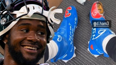 Eagles Miles Sanders Rocks Damar Hamlin Tribute Cleats Bills Db Approves