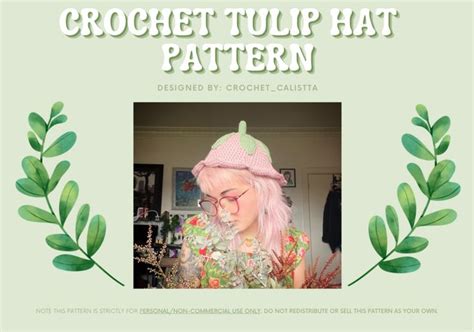 crochet tulip hat pattern crochet pattern ribblr crochet flower