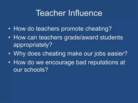 Academic Cheating In The Classroom Ppsx