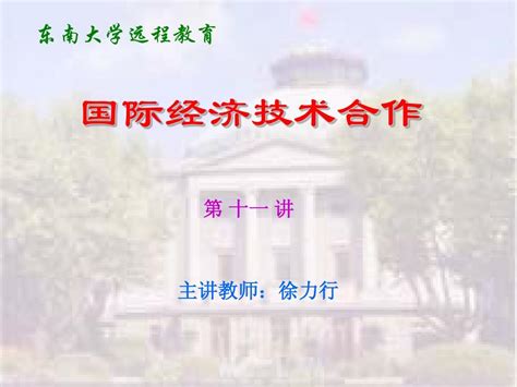 第三章 国际间接投资国际经济技术合作 东南大学徐力行word文档在线阅读与下载无忧文档