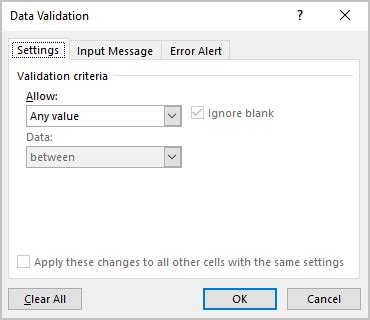 Check Data Entry For Invalid Entries Microsoft Excel
