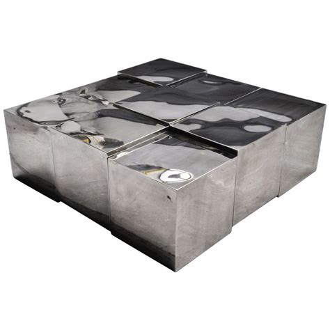 9 Cubes Table By Pol Quadens Cube Table Cube Boutique Interior Design