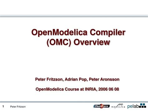 Ppt Openmodelica Compiler Omc Overview Powerpoint Presentation