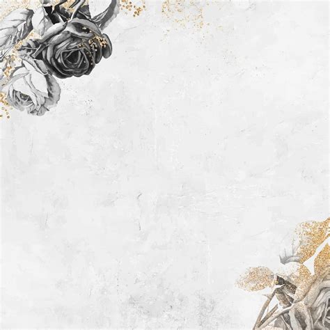 Blank Floral Shimmering Wallpaper Vector Premium Vector Rawpixel