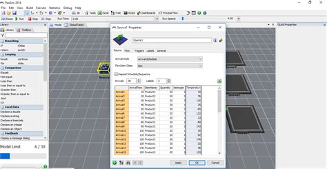How To Set An Available Label Temperature To The Source Flexsim