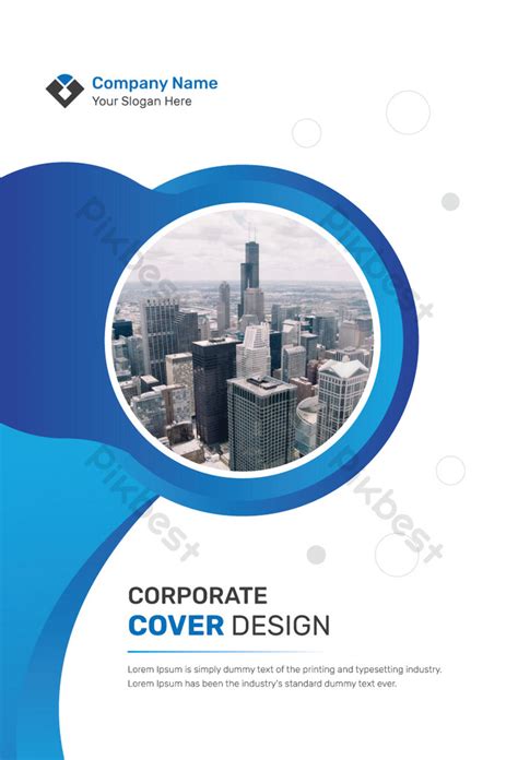 ภาพเทมเพลตการออกแบบปกธุรกิจขององค์กรใน A4 สำหรับโบรชัวร์ใบปลิวรายงานประจำปี เทมเพลต แบบ Ai ดาวน์