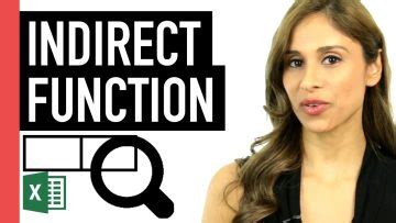How To Use The Excel INDIRECT Function Xelplus Leila Gharani