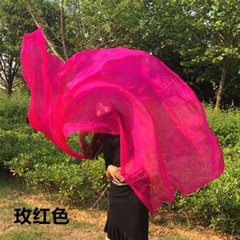 肚皮纱巾真丝纯色大红白色丝巾舞手抛纱练习更多舞蹈配饰
