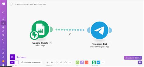 Google Sheet To Telegram Scenario Not Working When Data Coms From A