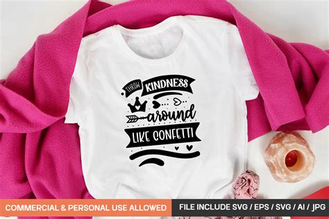 Throw Kindness Around Like Confetti Svg Graphic By Gatewaydesign