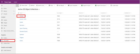 워크플로 예 2 Dynamics 365 Guides 3d 개체 컬렉션을 만들고 컬렉션에 개체 추가 Dynamics 365 Mixed Reality