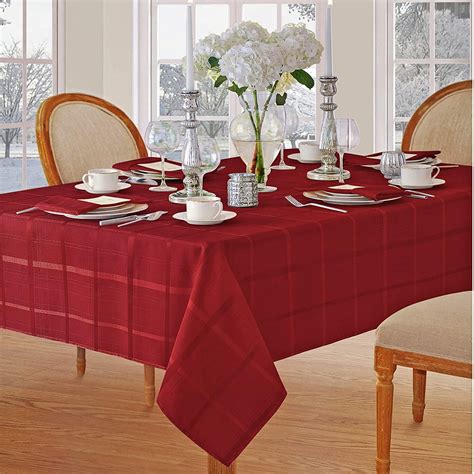 Newbridge Scarlet Red Elegance Plaid 52 X 70 Inch Rectangle Fabric