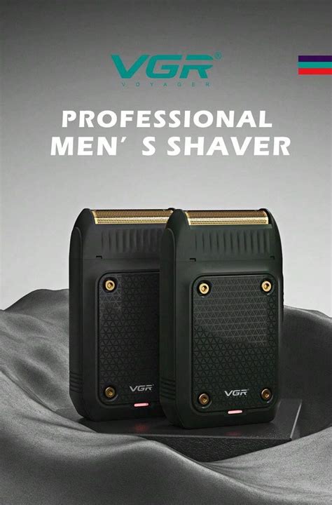 VGR Aparelho de Barbear Elétrico Recarregável Profissional de Lâmina Única para Homens VGR V 353