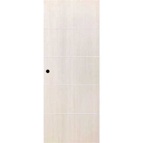 Vint Nyc 30 In X 80 In Bleached White Oak Finish Wood Grain With