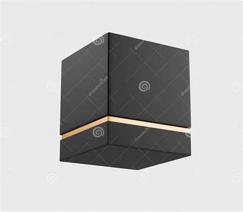Black Rectangular Box On Gray Background Stock Illustration Illustration Of Front White
