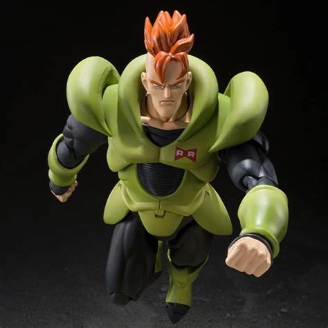 Anime Original Bandai Shf Dragon Ball Super Android 16 Son Goku Model