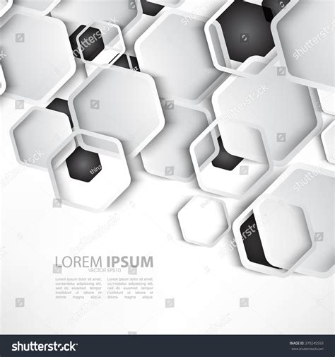 Overlapping Hexagon Shape Polygons Flat Layout Stock Vector Royalty Free Shutterstock