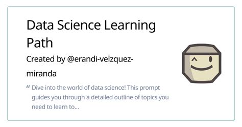 data science learning path