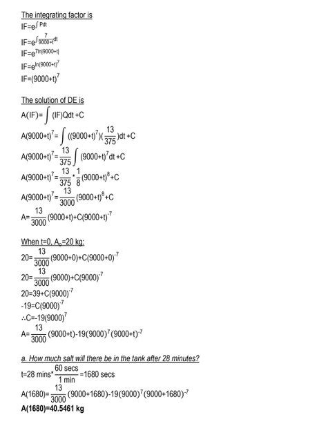 [solved] Differential Equation Application Of First Order Differential Course Hero