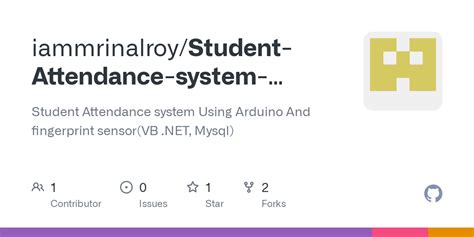 GitHub Iammrinalroy Babe Attendance System Using Arduino Fingerprint Sensor Babe