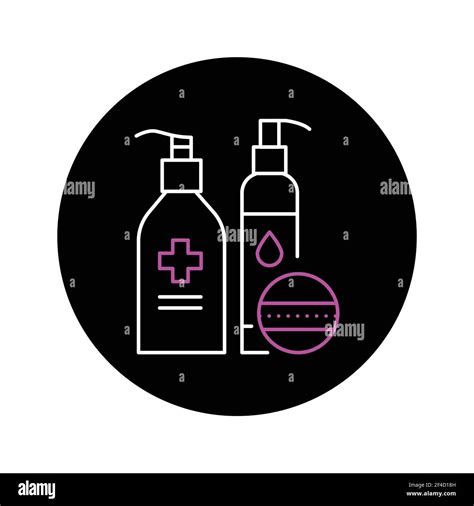 Hydroxytherapy Face Black Glyph Icon Skin Care Spa Cosmetic