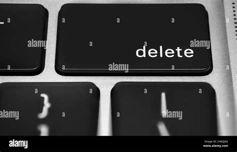 Delete Button On A Keyboard Stock Photo Alamy