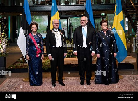Die Schwedische Königin Silvia König Carl Gustaf Und Die Gastgeber Des