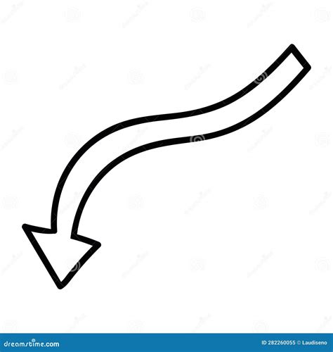 Isolated White Comic Arrow Transition Vector Stock Vector Illustration Of Retro Sketch 282260055