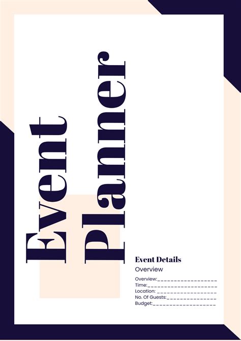 Free Printable Event Planner Template To Edit Online