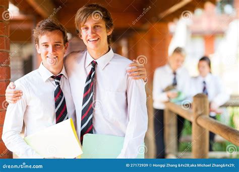 High School Friends Stock Image Image Of Books Middle 27172939