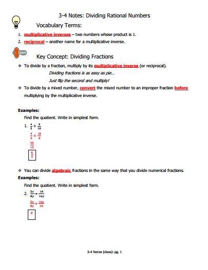 Chapter 3 Notes Mrs Laycocks Prealgebra Class