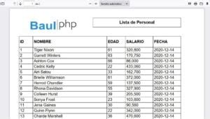 Generate PDF File From PHP MySQL Ejemplo Completo BaulPHP