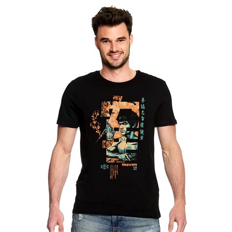 Kung Fu Calligraphy T Shirt For Bruce Lee Fans Black Elbenwald
