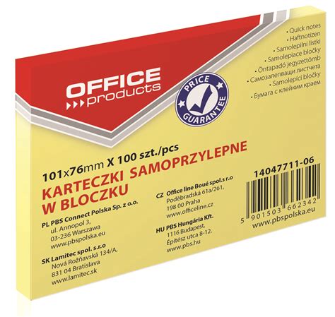 BLOK SAMOLEPILNI 102X76MM 100/1 OP - NOVOLUX