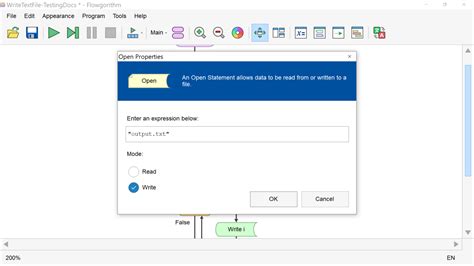 Write To Text File In Flowgorithm Testingdocs